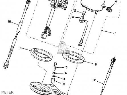 Yamaha DT125 1978 USA parts lists and schematics