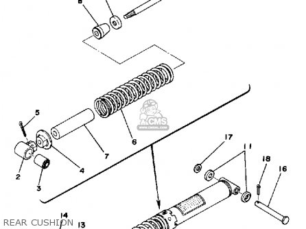 Yamaha DT125 1978 USA parts lists and schematics