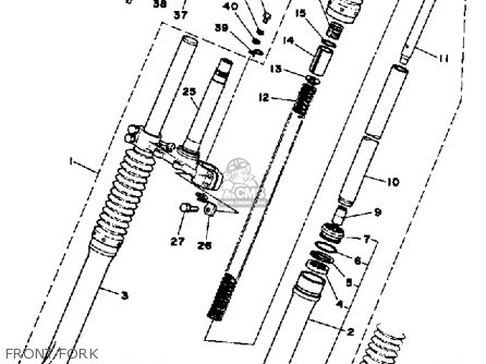 Yamaha Yamaha DT125 1979 USA parts lists and schematics