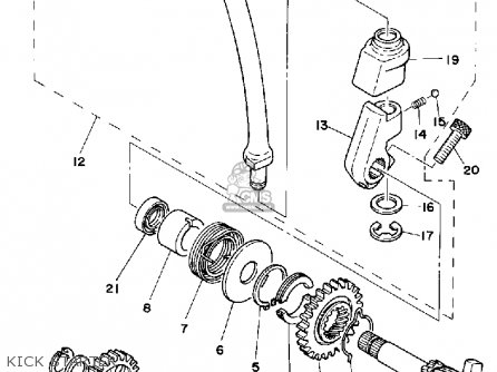 Yamaha DT125 1981 (B) USA parts lists and schematics
