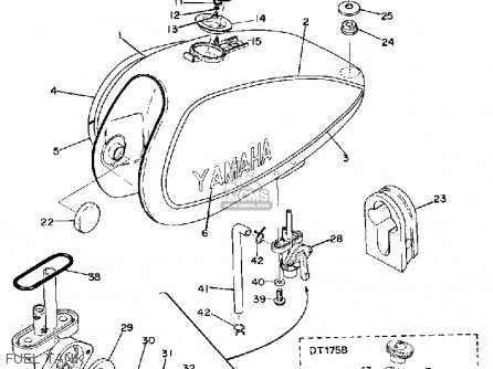 Yamaha Yamaha DT175 1974 USA parts lists and schematics