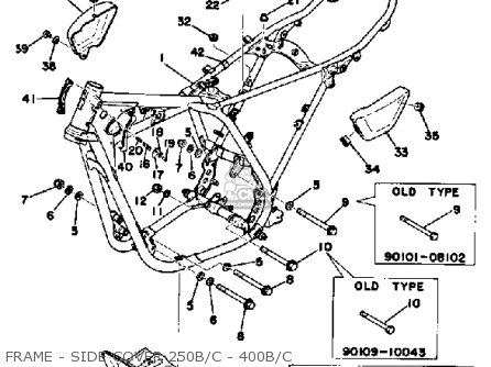 Yamaha DT400 1976 USA parts lists and schematics