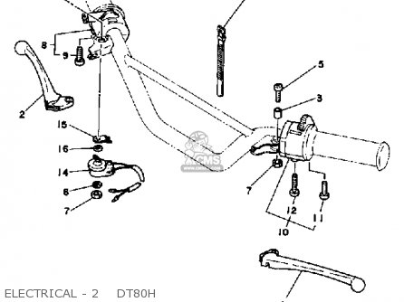 Yamaha DT80 1981 (B) USA parts lists and schematics