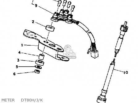 Yamaha DT80 1981 (B) USA parts lists and schematics