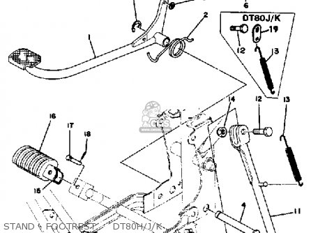 Yamaha DT80 1982 (C) USA parts lists and schematics