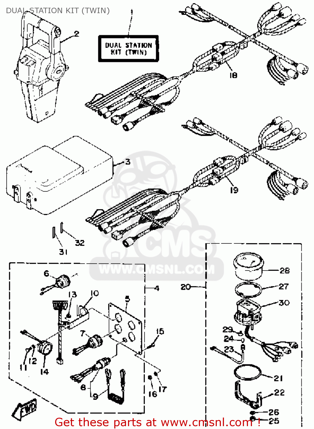 Yamaha DUAL STATION SYSTEM GENERATOR DUAL STATION KIT (TWIN) - buy ...