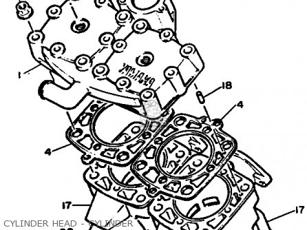 Yamaha Yamaha EX570ER EXCITER 1991 parts lists and schematics