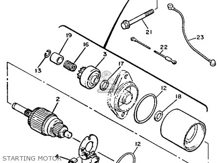 Yamaha Yamaha EX570ER EXCITER 1991 parts lists and schematics