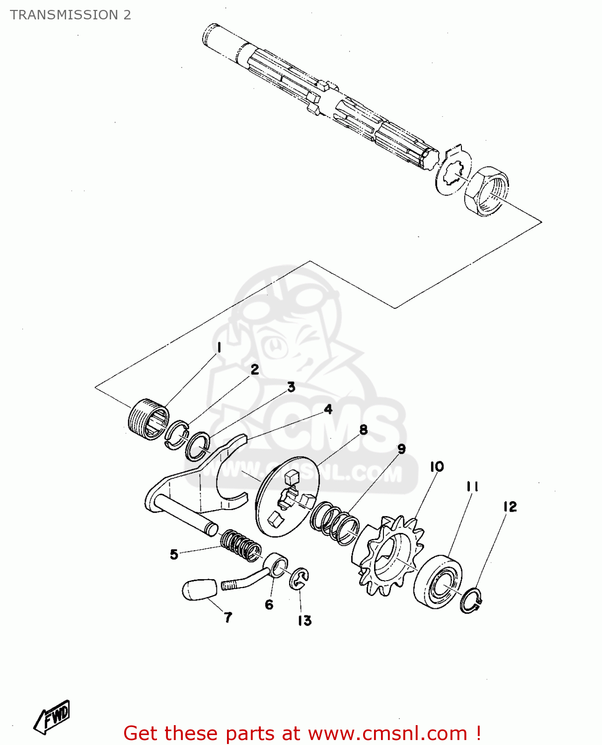 Yamaha FS1E 1975 ENGLAND TYPE 394 TRANSMISSION 2 - buy original ...