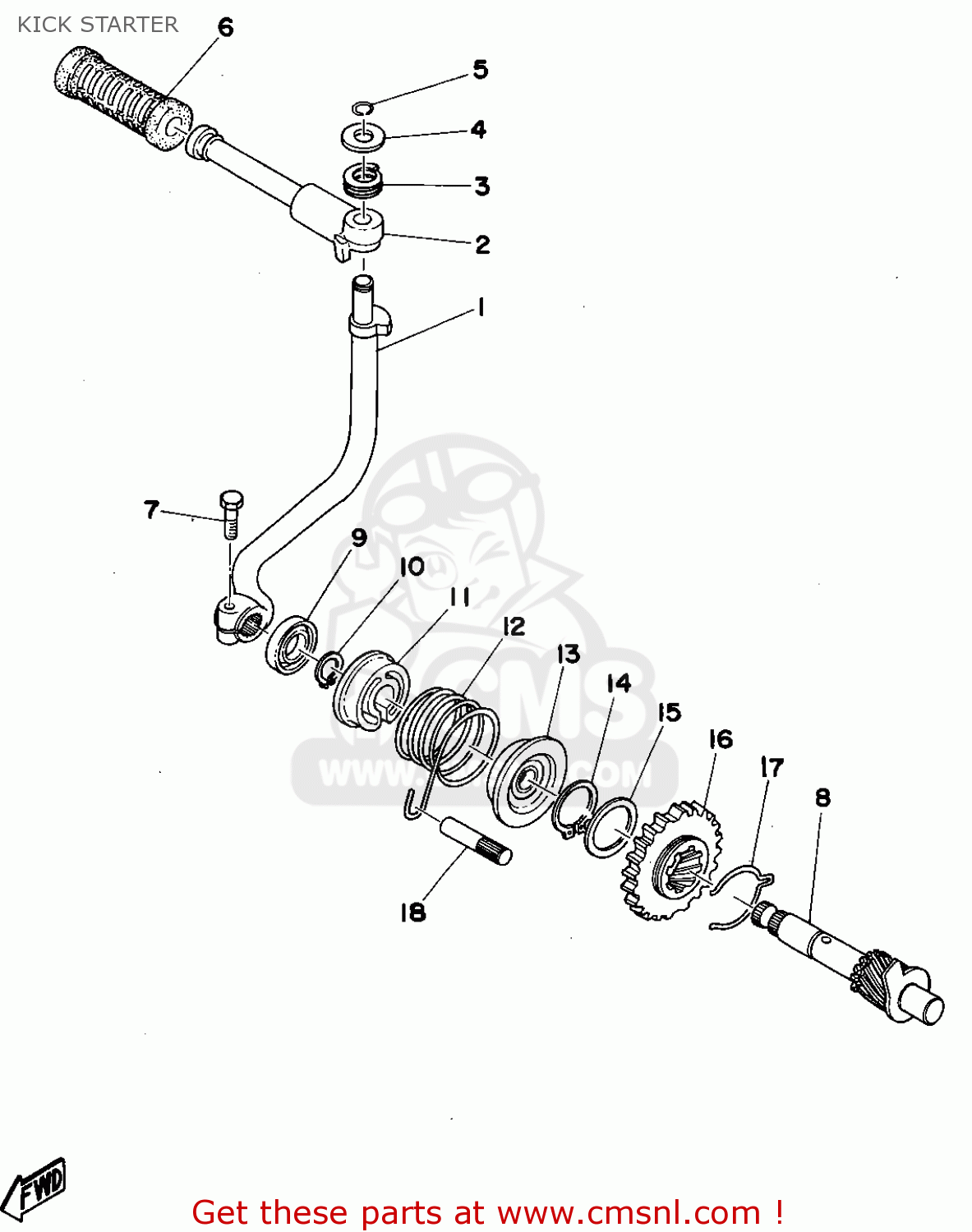 Yamaha FS1E 1975 REUNION TYPE 394 parts lists and schematics