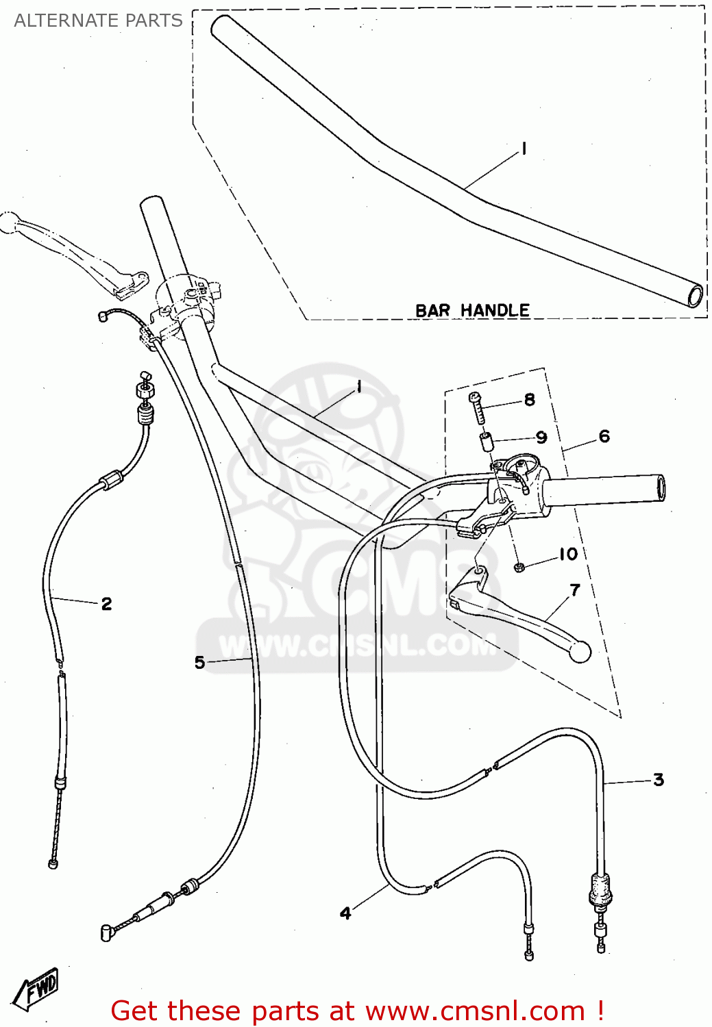 Yamaha FS1FS 1975 FRANCE TYPE 599 ALTERNATE PARTS - buy original ...
