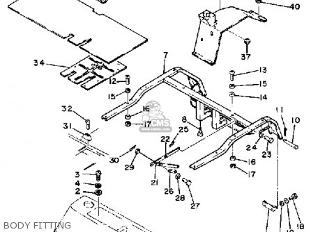Yamaha G1-E GOLF CAR 1981 parts lists and schematics
