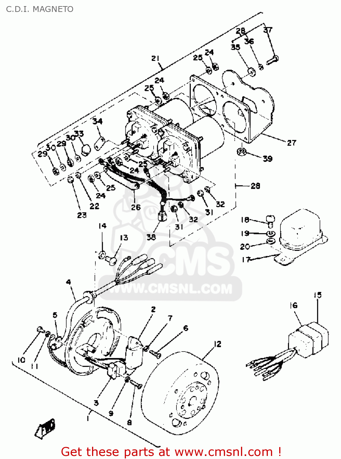 Yamaha G1-A G1-A1 GOLF CAR 1979-1980 parts lists and schematics