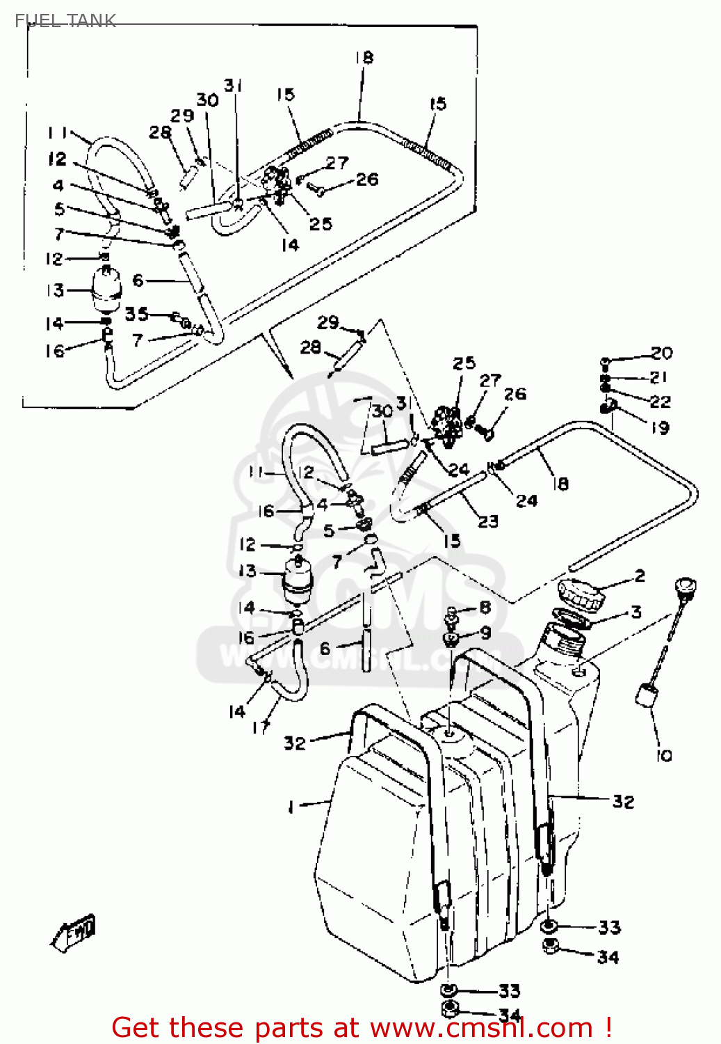 Yamaha G1-A G1-A1 GOLF CAR 1979-1980 parts lists and schematics