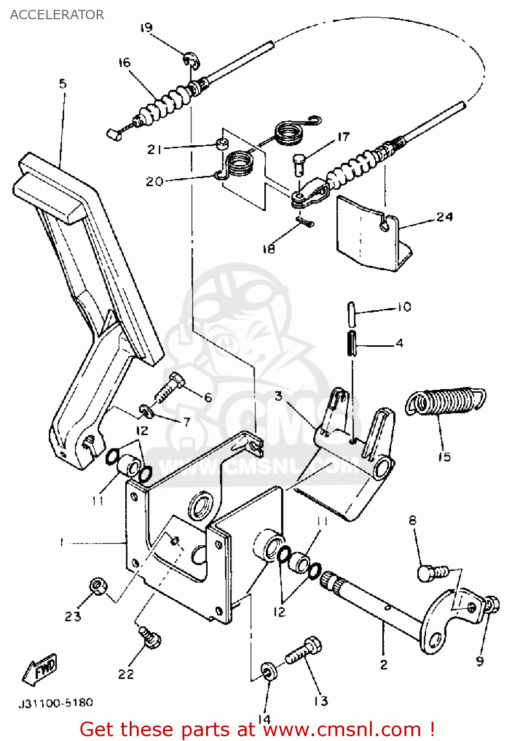 Yamaha Yamaha G1-AM GOLF CAR 1985-1986 parts lists and schematics