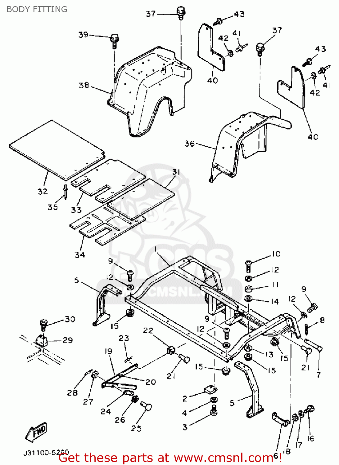 Yamaha Yamaha G1-AM GOLF CAR 1985-1986 parts lists and schematics