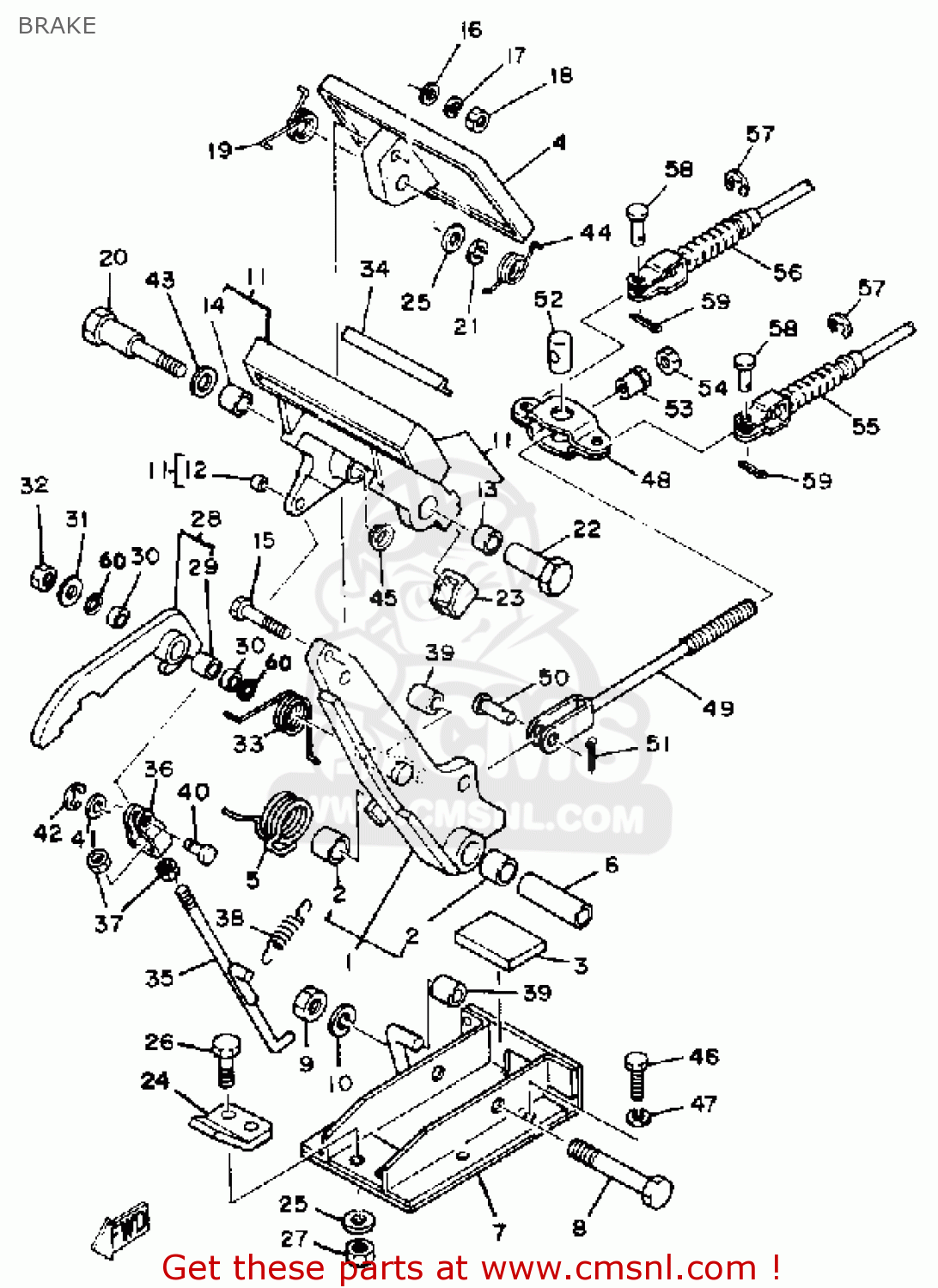 Yamaha G1-AM3 GOLF CAR 1983 parts lists and schematics
