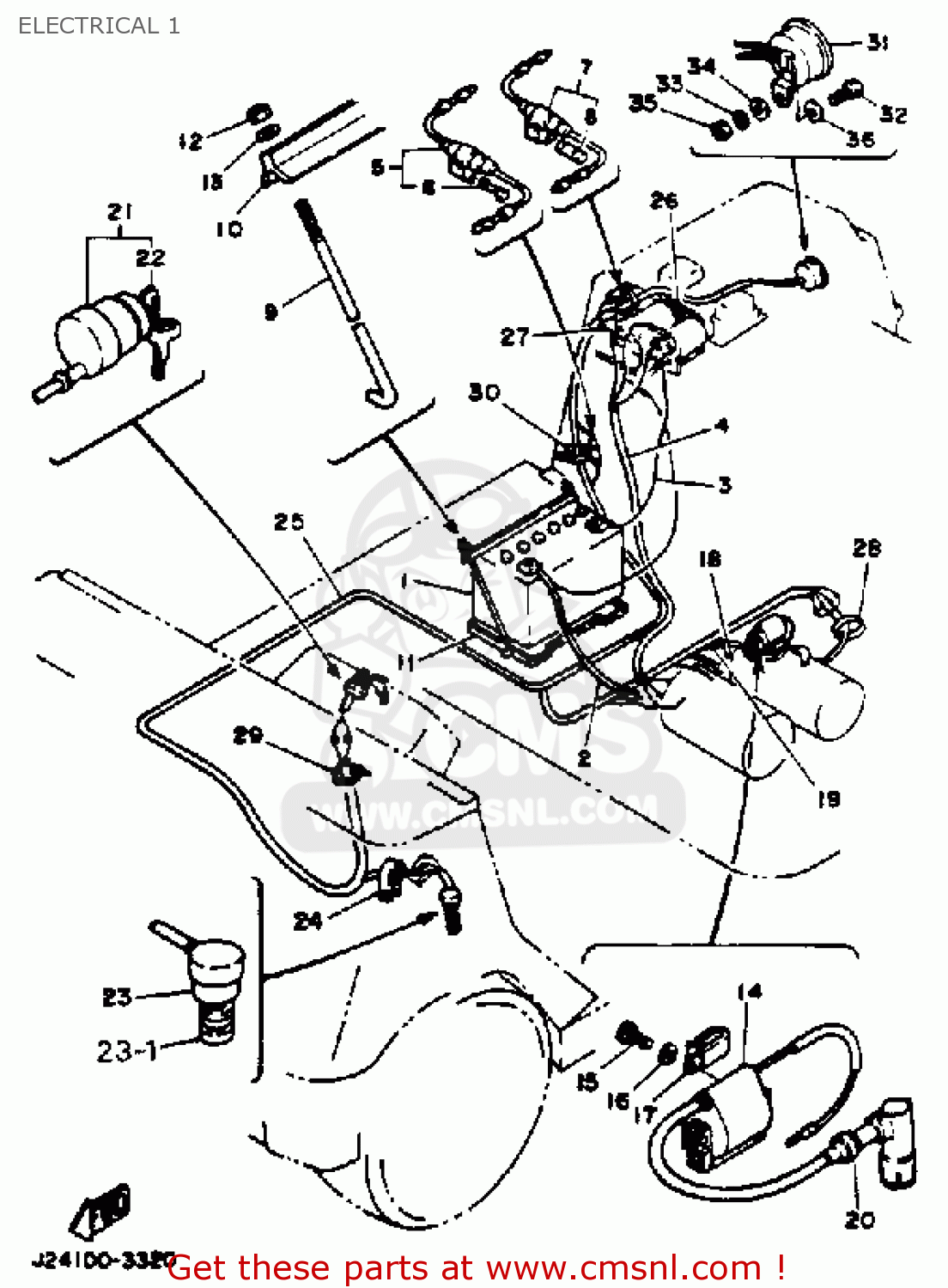 Yamaha Yamaha G1-AM4 GOLF CAR 1984 parts lists and schematics