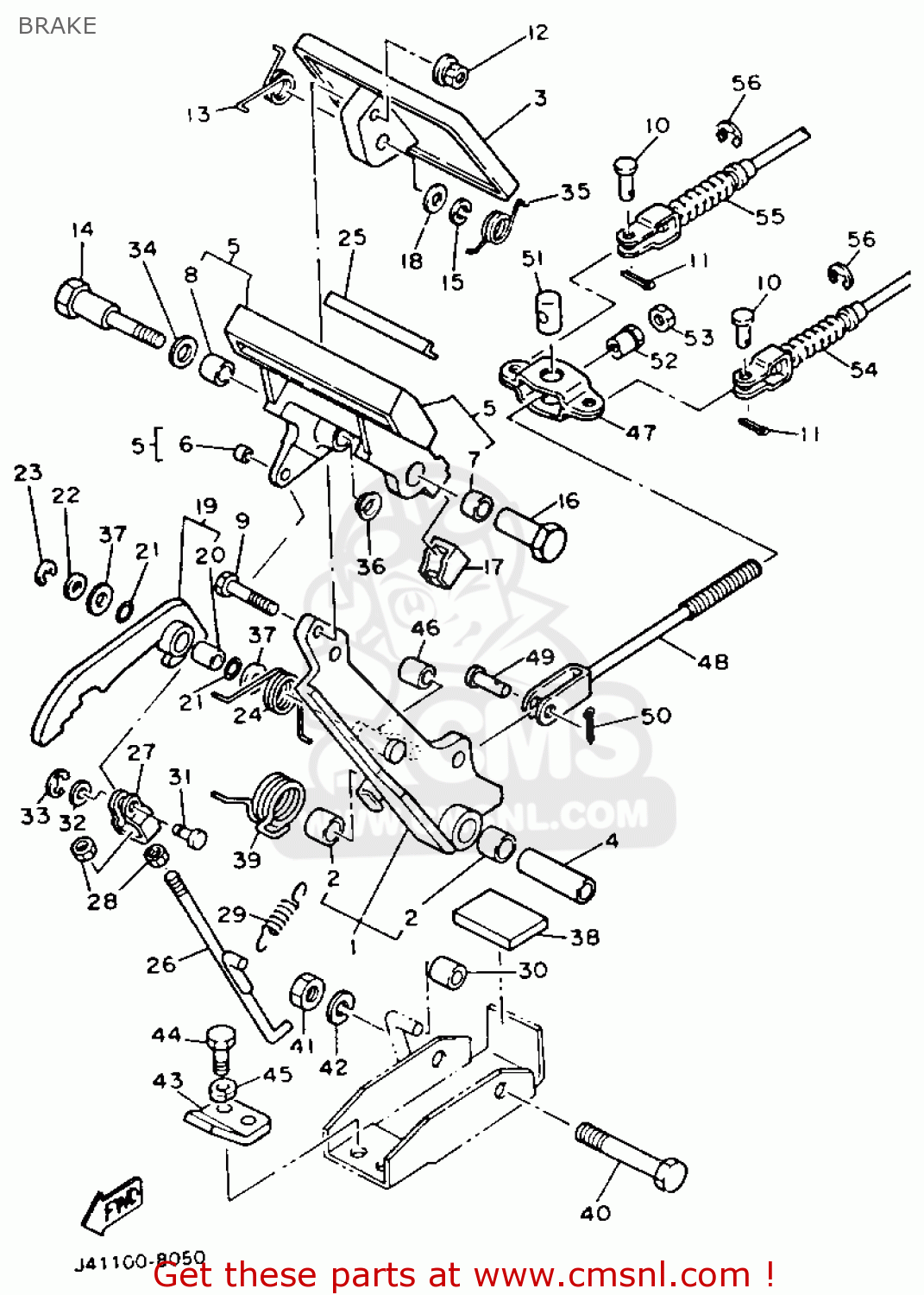 Yamaha G2-EB 1988 BRAKE - buy original BRAKE spares online
