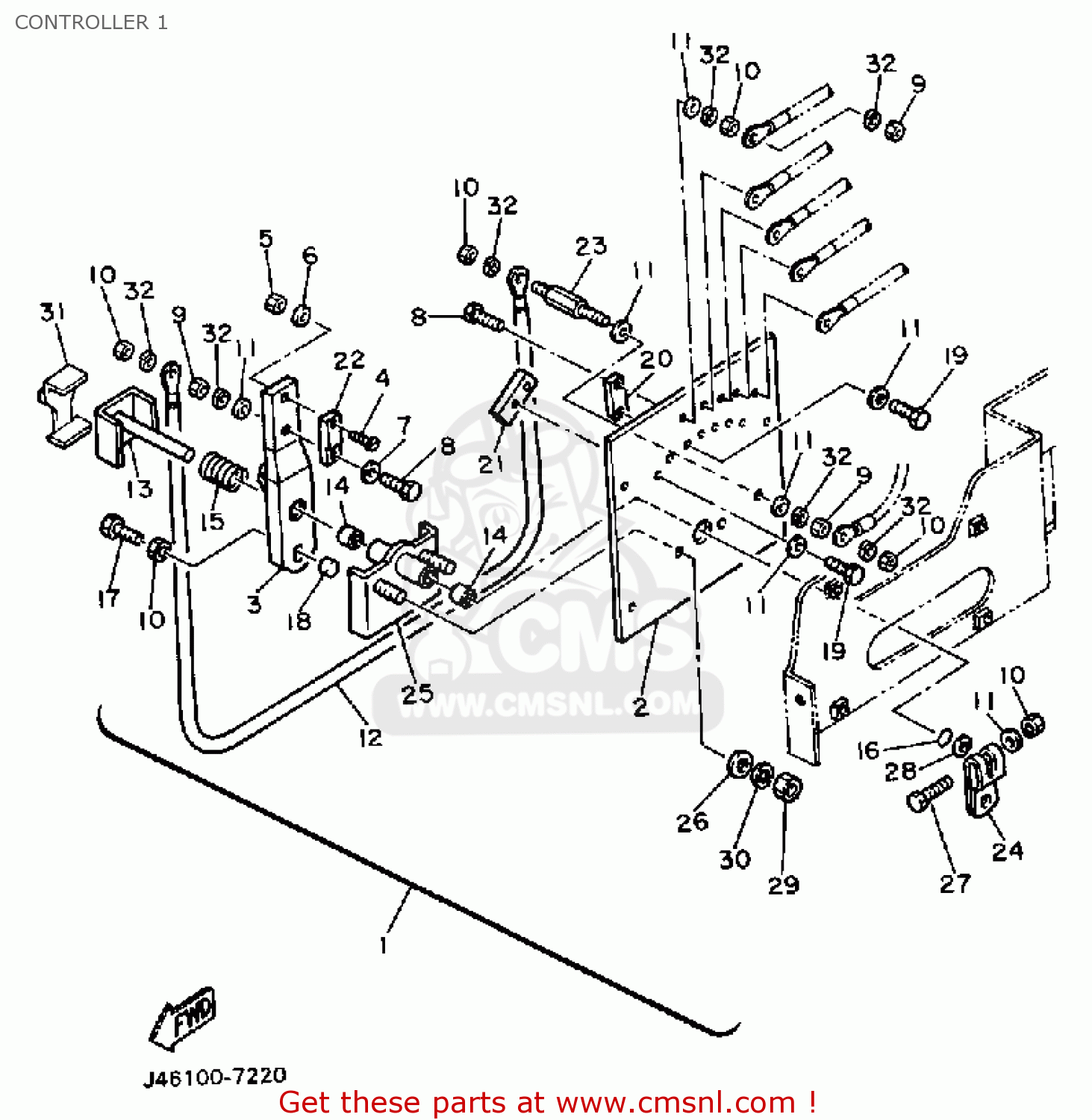 Yamaha G3-E 1987 CONTROLLER 1 - buy original CONTROLLER 1 spares online