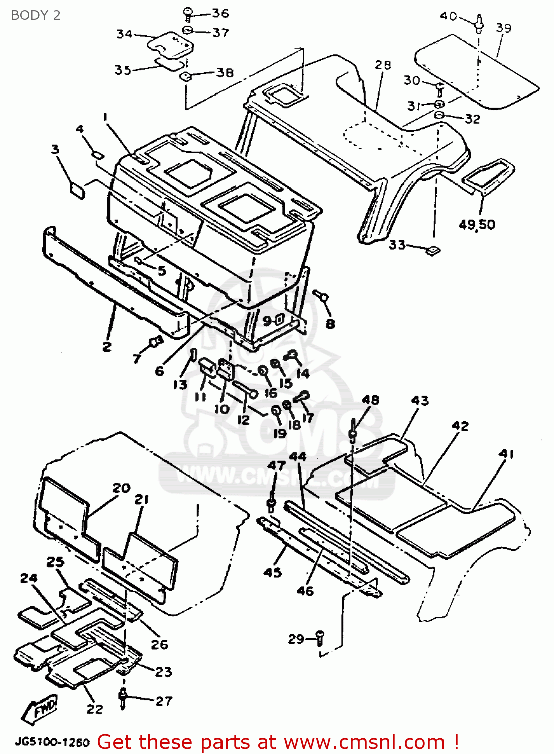 Yamaha G9-AG 1991 BODY 2 - buy original BODY 2 spares online
