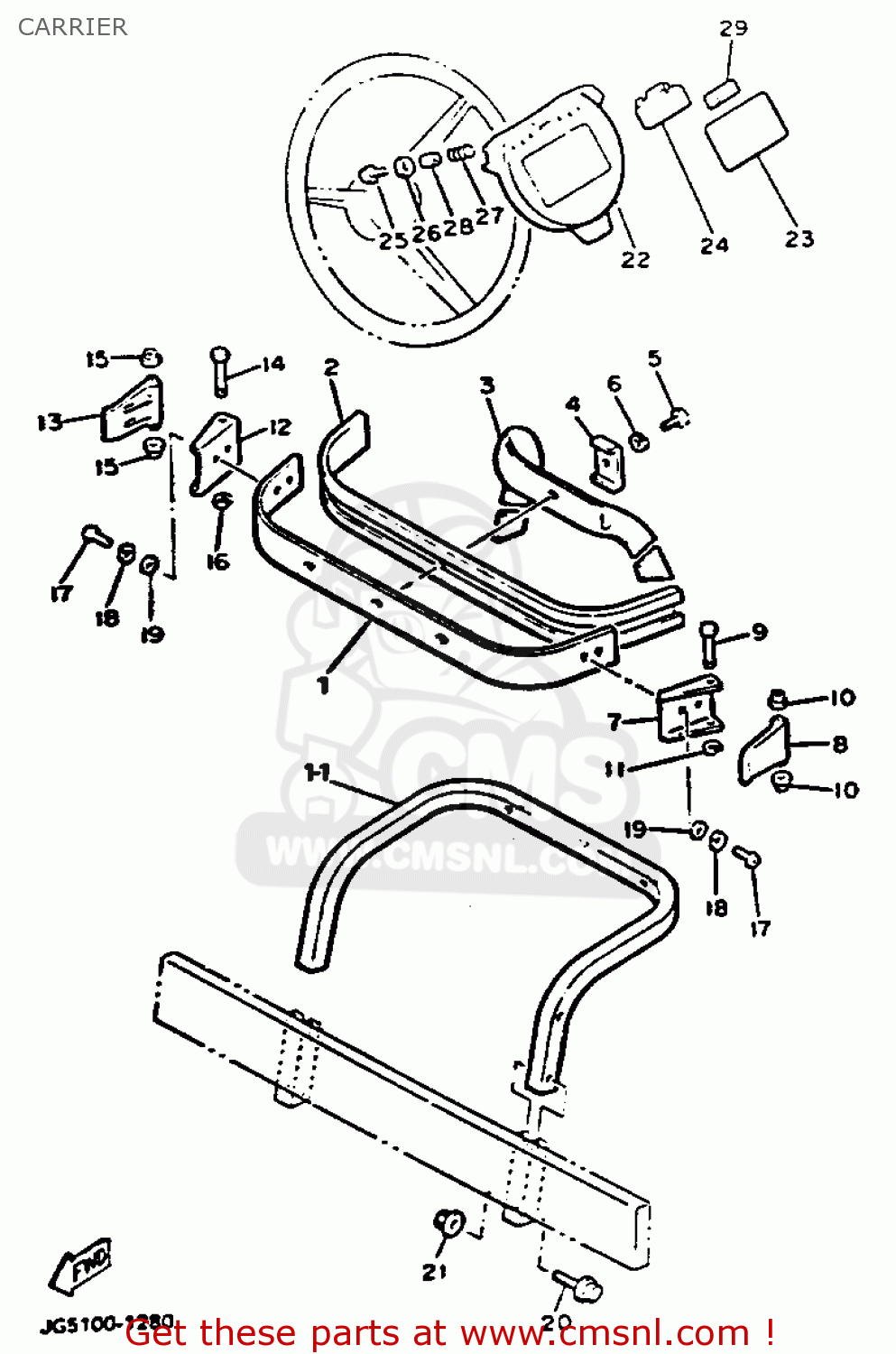 Yamaha G9-AG 1991 CARRIER - buy original CARRIER spares online