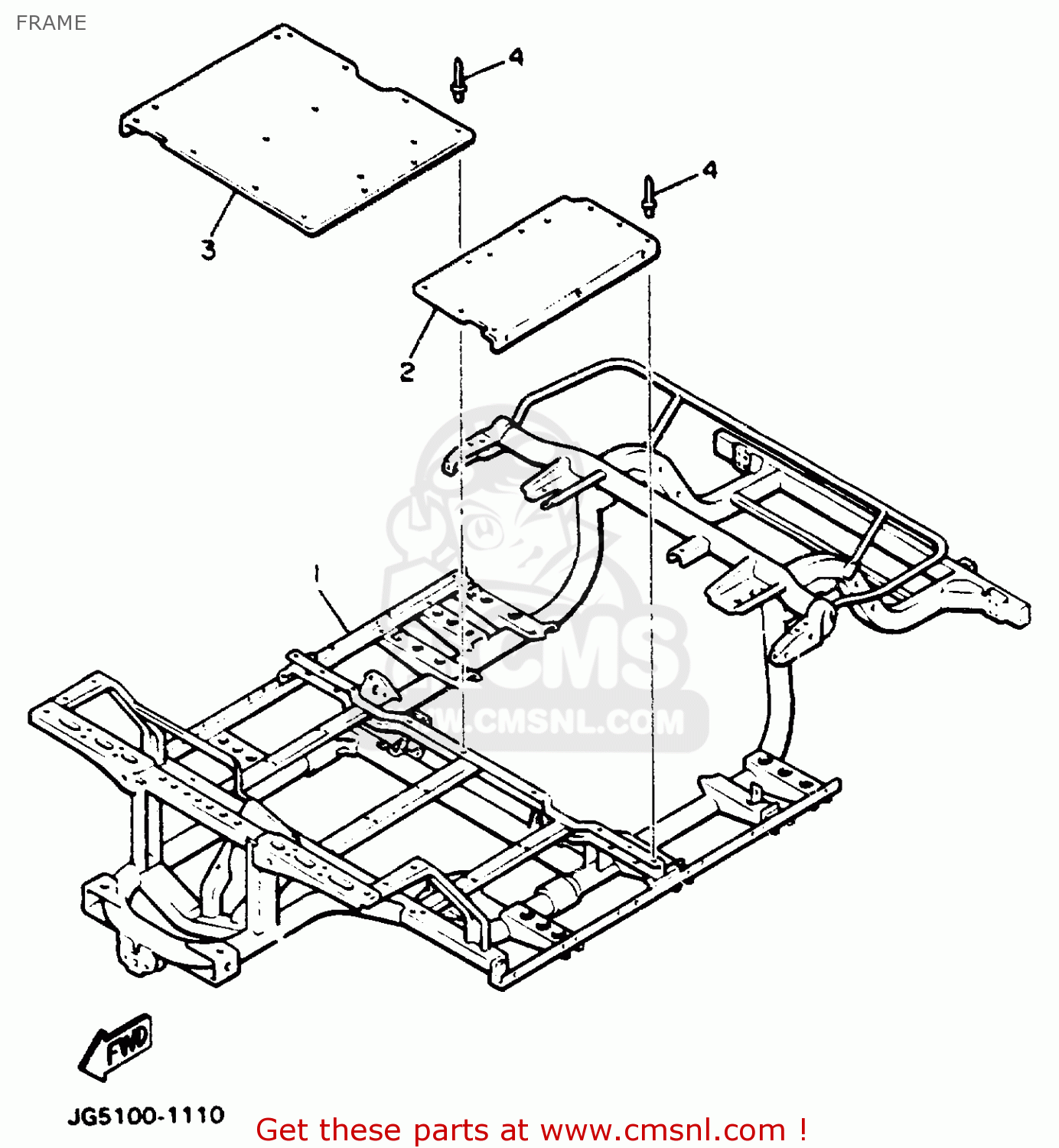Yamaha G9-AG 1991 FRAME - buy original FRAME spares online