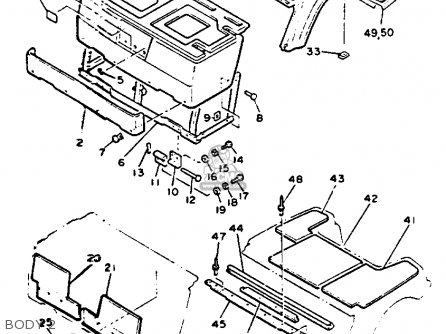Yamaha G9-AH GOLF BUGGY 1992 parts lists and schematics