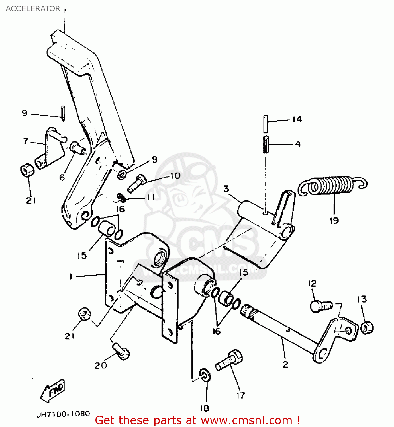 Yamaha G9-EH2 1992 ACCELERATOR - buy original ACCELERATOR spares online