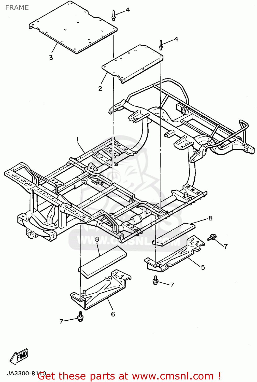 Yamaha G9-AK GOLF CAR 1994 parts lists and schematics