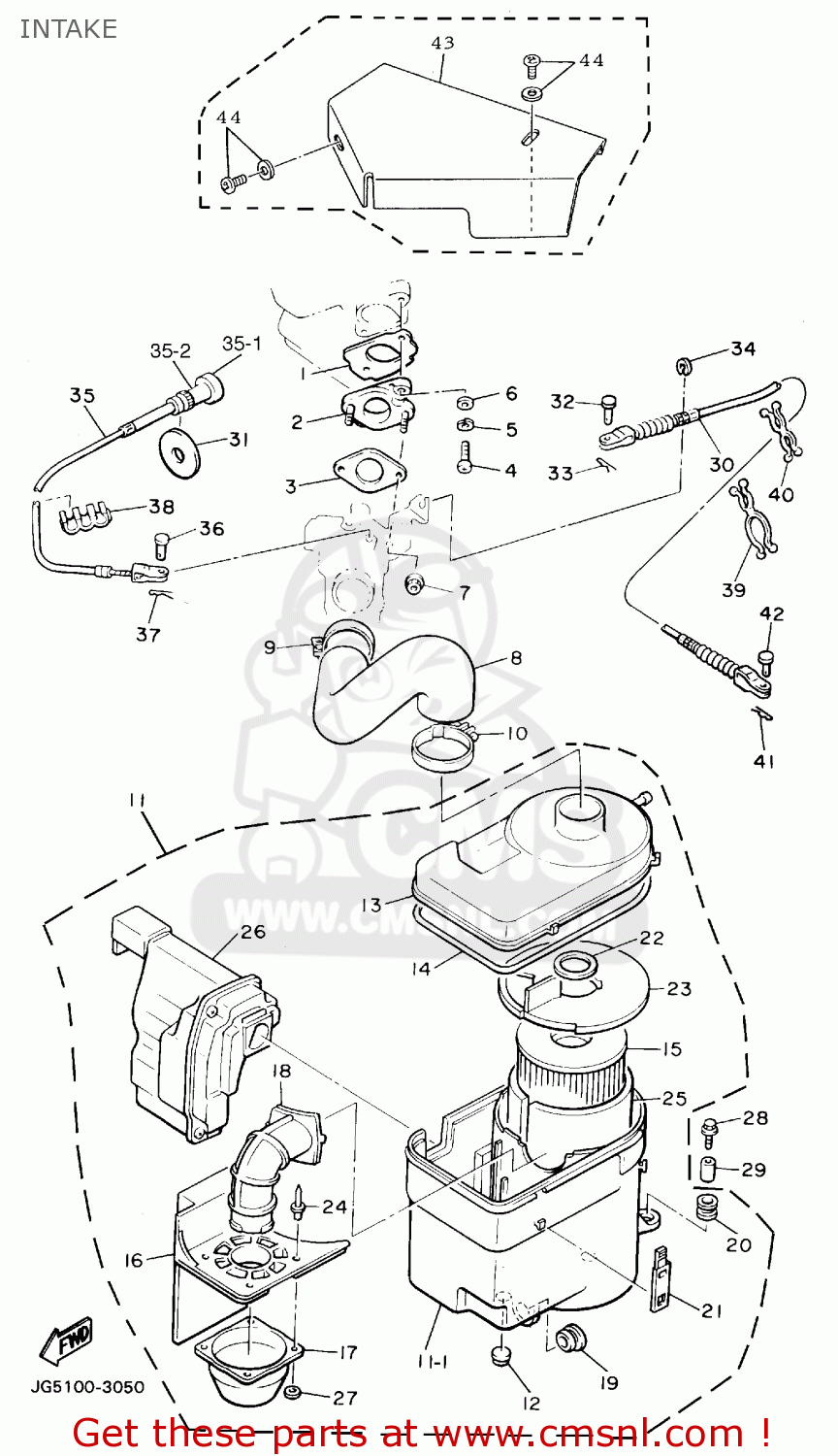 Yamaha G9-AK GOLF CAR 1994 parts lists and schematics