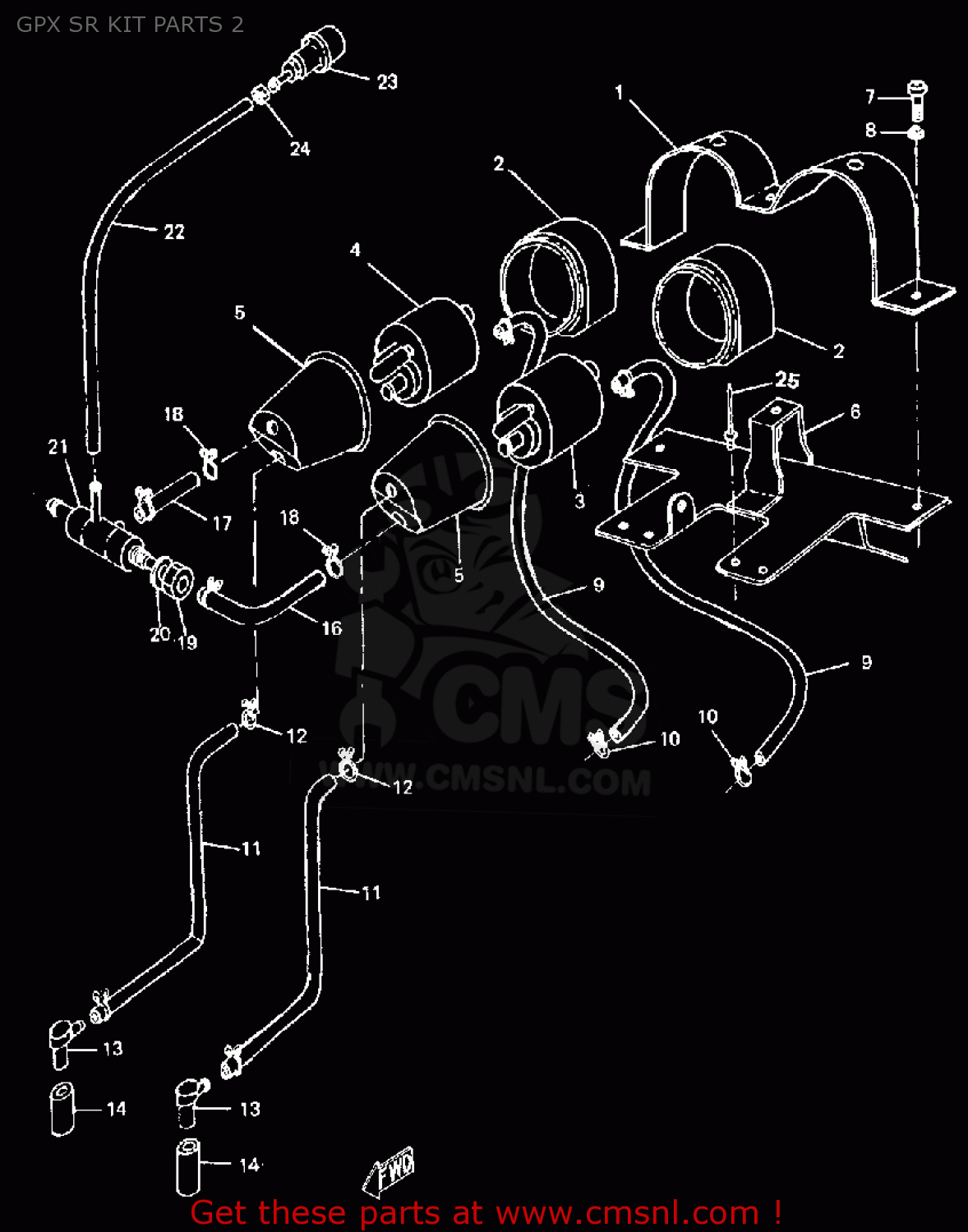 Yamaha GPX433G 1975 GPX SR KIT PARTS 2 - buy original GPX SR KIT PARTS ...