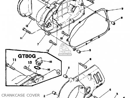 Yamaha GT80 1979 USA parts lists and schematics