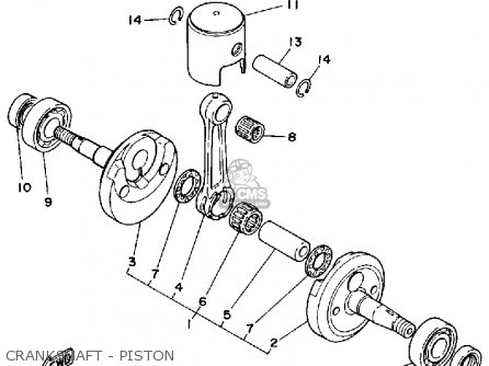 Yamaha KT100P (ENGINE) parts lists and schematics