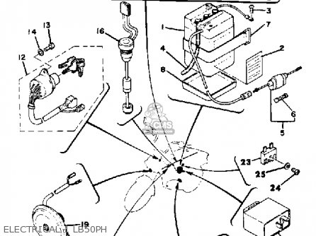 Yamaha LB50PG CHAPPY 1980-1982 parts lists and schematics