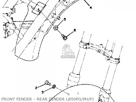 Yamaha LB50PJ CHAPPY 1980-1982 parts lists and schematics