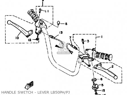 Yamaha LB50PJ CHAPPY 1980-1982 parts lists and schematics