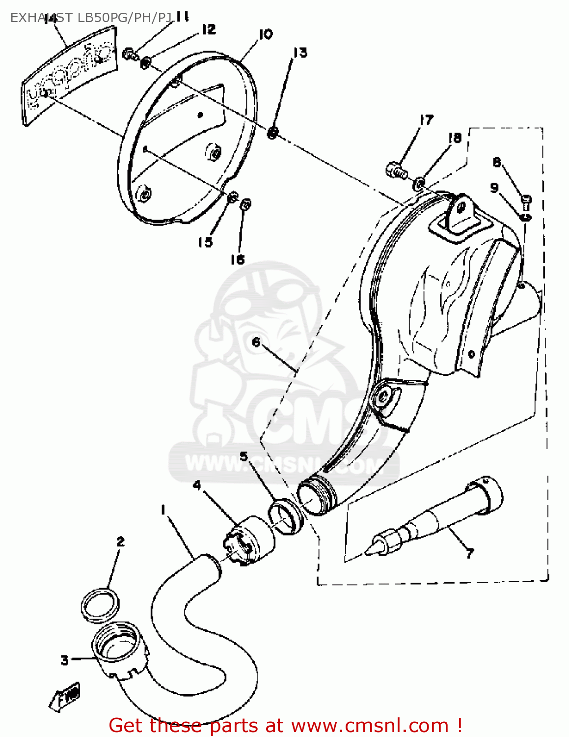 Yamaha LB50PJ CHAPPY 1980-1982 parts lists and schematics