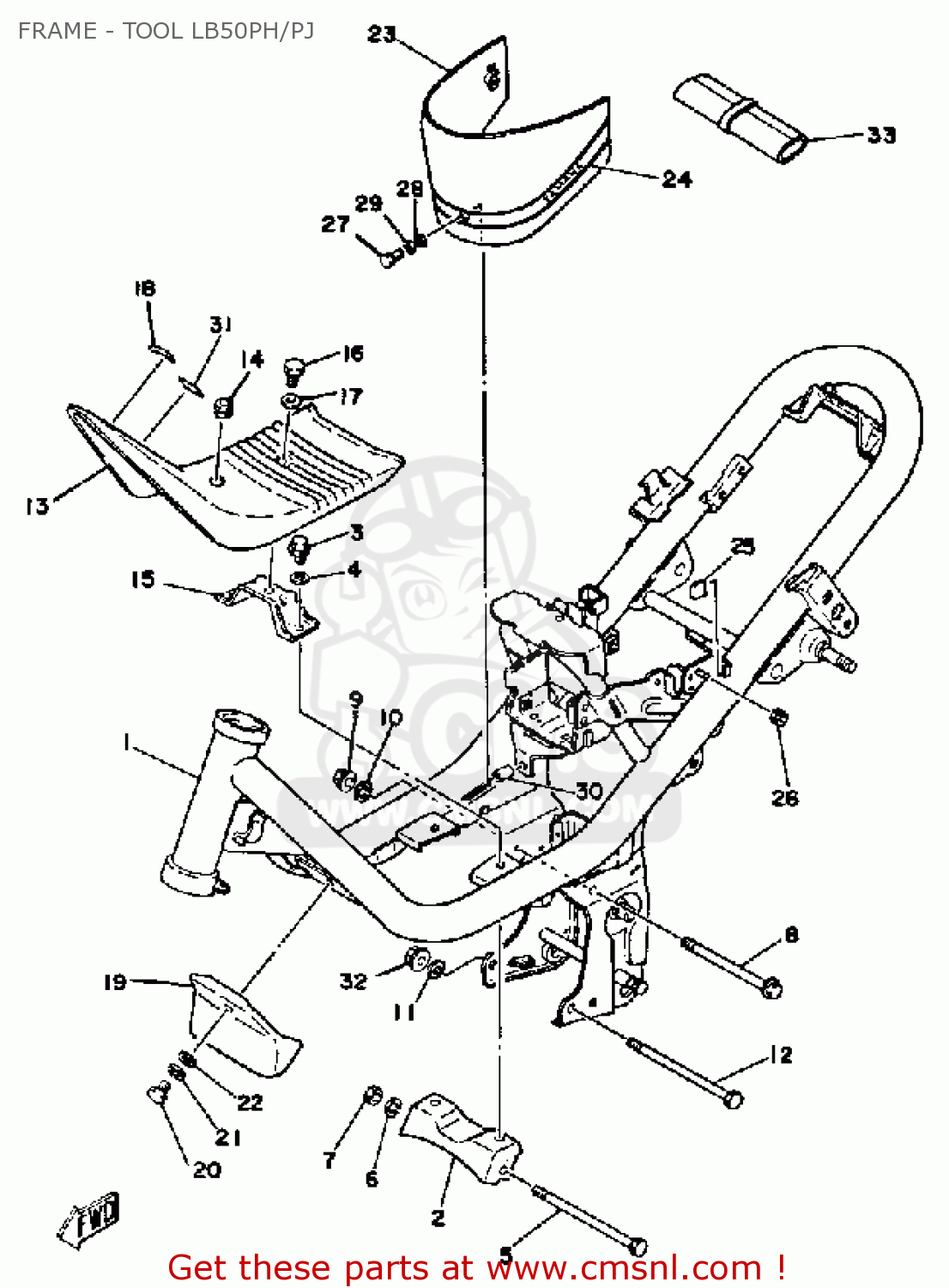 Yamaha LB50PJ CHAPPY 1980-1982 parts lists and schematics
