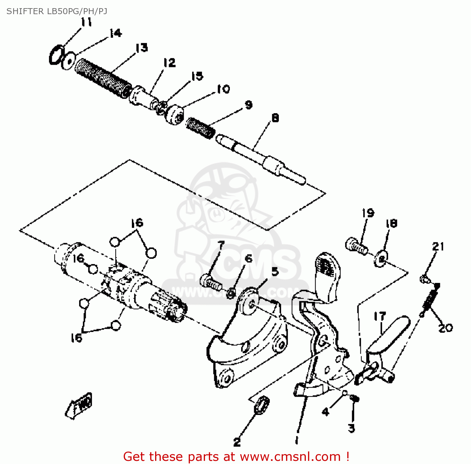 Yamaha LB50PJ CHAPPY 1980-1982 parts lists and schematics