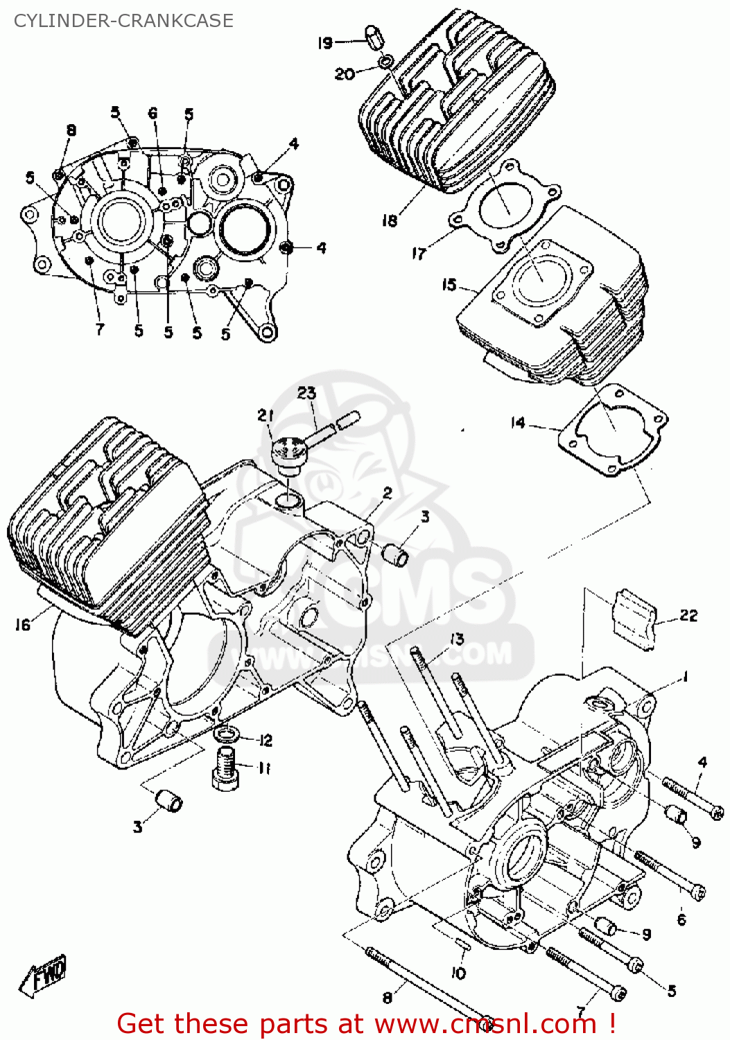 Yamaha Yamaha LS2 1972 USA parts lists and schematics