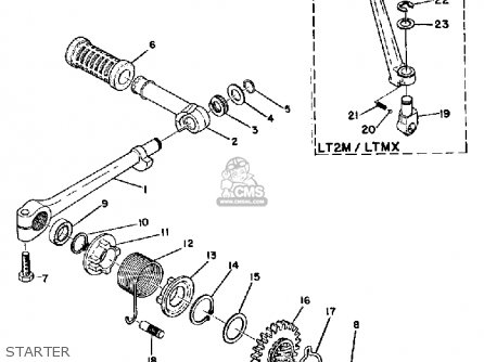 Yamaha LT3 1973 USA parts lists and schematics