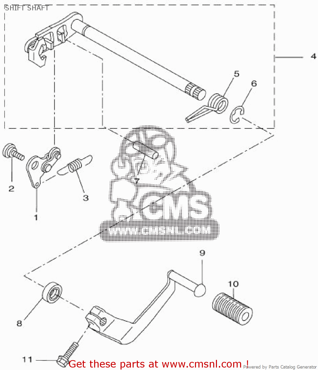 Yamaha MT125-A 2018 BR36 EUROPE MT-125 ABS 1TBR3-300E1 SHIFT SHAFT ...