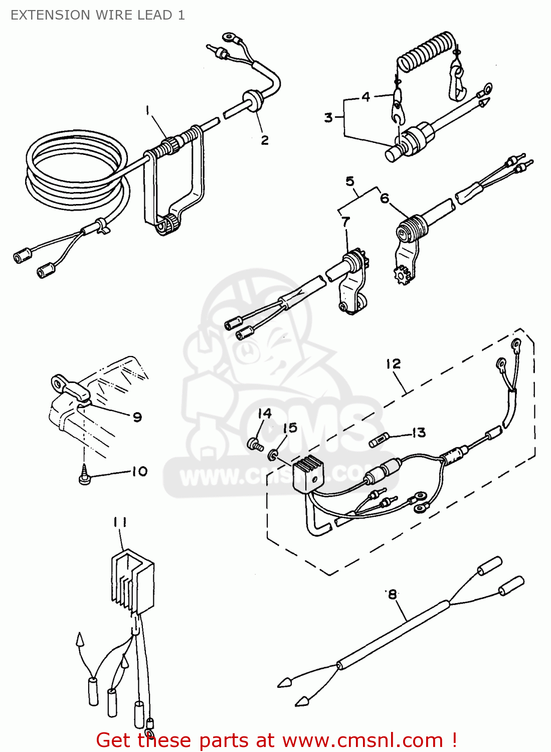 Yamaha OUTBOARD RIGGING 1994-1996 parts lists and schematics