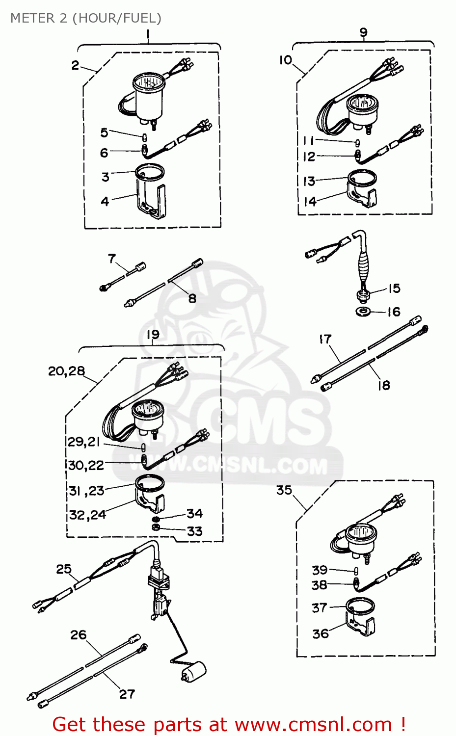 Yamaha OUTBOARD RIGGING 1994-1996 parts lists and schematics