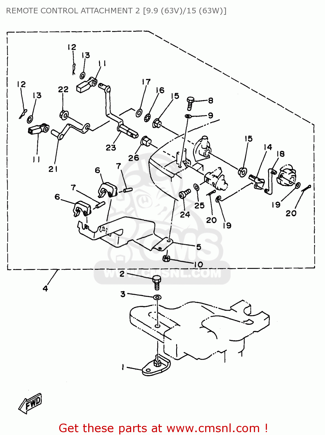 Yamaha OUTBOARD RIGGING 1994-1996 parts lists and schematics