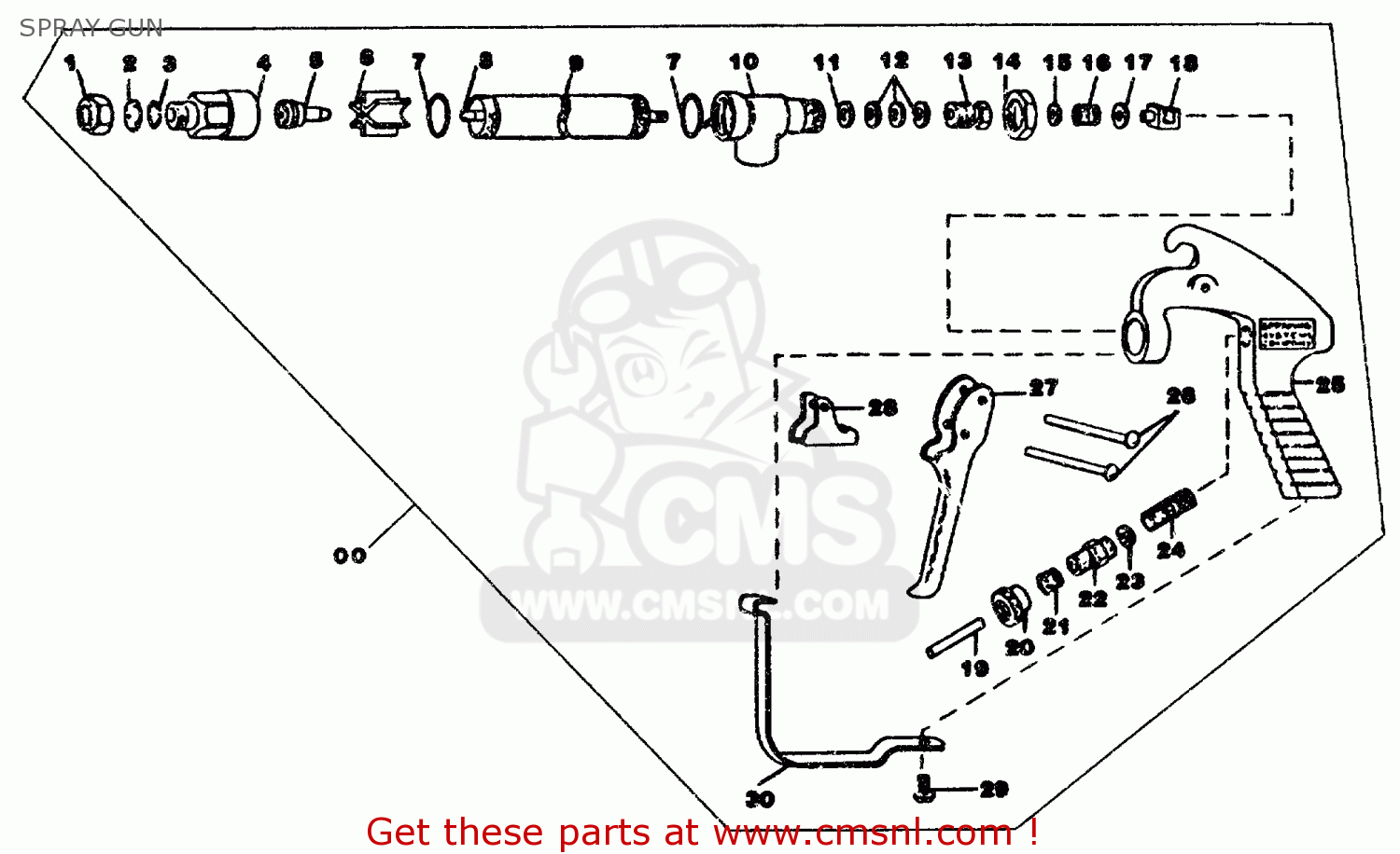Yamaha PS50/PS100/B15/B24 MOTO-4 1987 parts lists and schematics