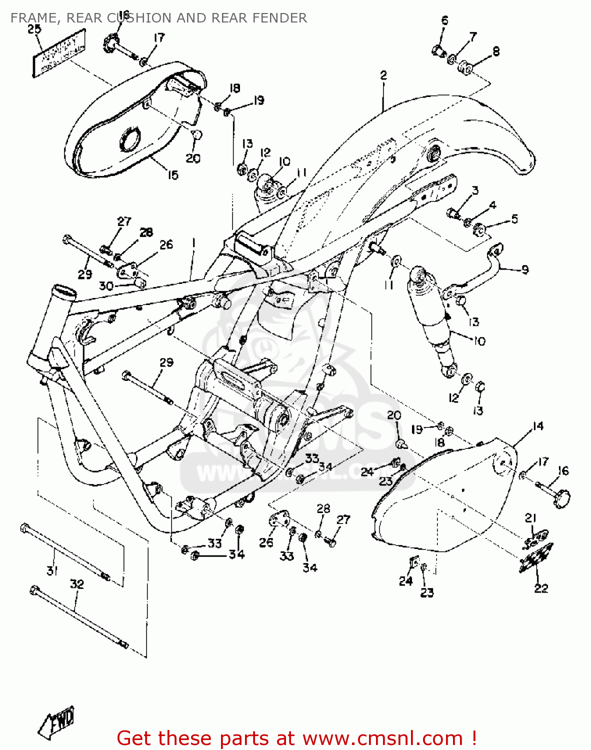 Yamaha Yamaha R3 1969 USA parts lists and schematics