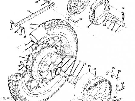 Yamaha RD250 1973 USA parts lists and schematics
