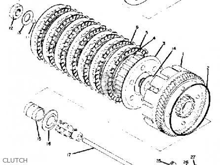 Yamaha RD250 1974 USA parts lists and schematics